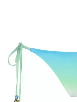 Casablanca Gradient Effect Bead-embellished Bikini Bottoms
