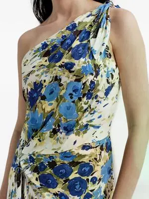 A.L.C. Elliana One-shoulder Floral Maxi Dress - Neutrals