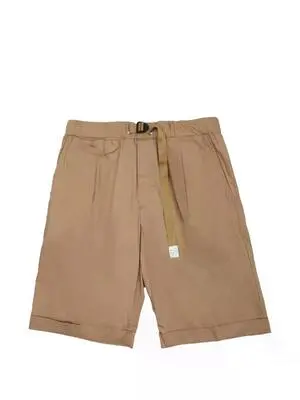 White Sand Pleated Shorts For Men