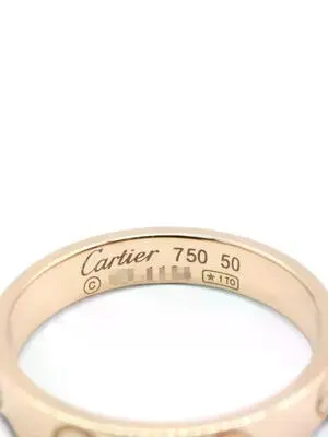 Cartier 18kt Rose Gold Love Screw-motif Ring - Pink