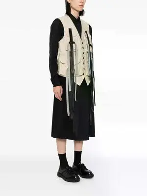 Yohji Yamamoto Cargo Pockets Canvas Vest