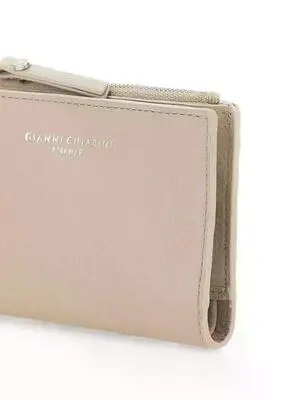 GIANNI CHIARINI Grained Leather Dollaro Wallet - Neutrals