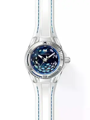 TECHNOMARINE Cruise Dream 40mm Watch With Mother Of Pearl Dial And Silicone Strap - Blue
