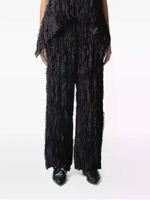 MULLER OF YOSHIOKUBO Ruffle Panelled Trousers
