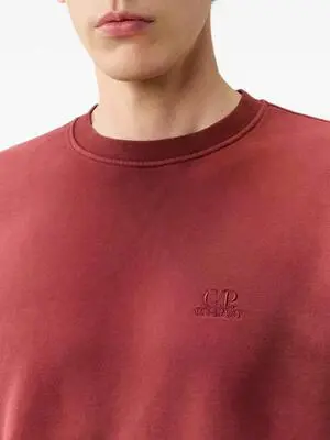 C.P. COMPANY Logo Embroidered Cotton Sweatshirt