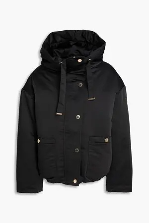 Maje Shell Hooded Jacket - Black