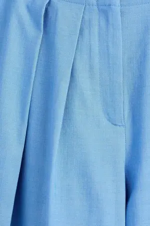 Maje Pleated Crepe Wideleg Pants
