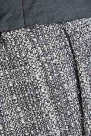 Maje Sequinembellished Tweed Wideleg Pants