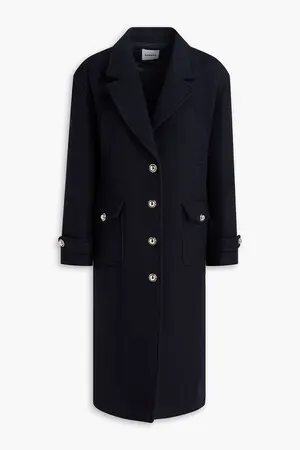Sandro Felt Coat - Navy