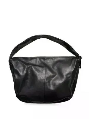 SSSTEIN Shirring-handle Shoulder Bag - Black