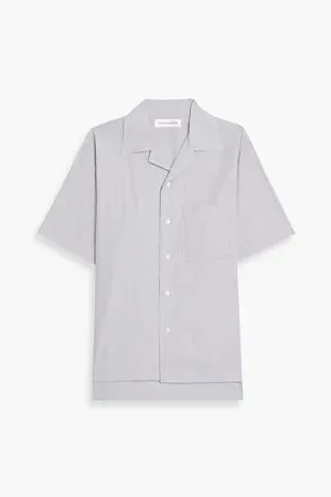 Victoria Beckham Striped Cottonpoplin Shirt - Navy