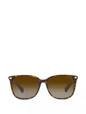 POLO RALPH LAUREN EYEWEAR Tortoiseshell-effect Rectangle Sunglasses - Brown