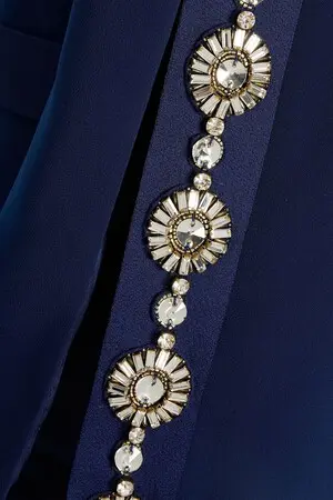Jenny Packham Mildred Embellished Crepe Gown
