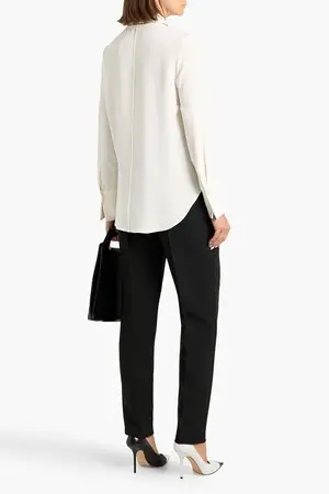 Adam Lippes Lee Tieneck Silk Blouse