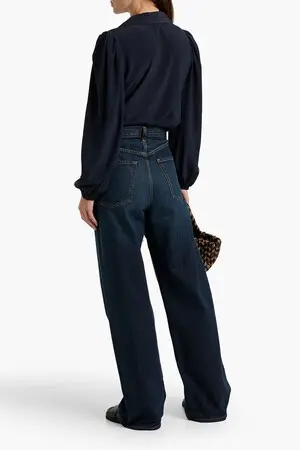 FRAME The Sailor Silk Blouse