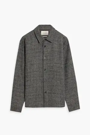FRAME Tweed Overshirt - Anthracite