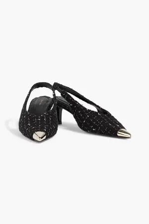 ANINE BING Nina Tweed Slingback Pumps