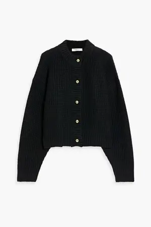FRAME The Femme Wool And Cashmere Blend Cardigan - Black