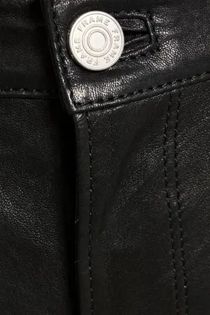 FRAME Le Crop Mini Boot Leather Bootcut Pants
