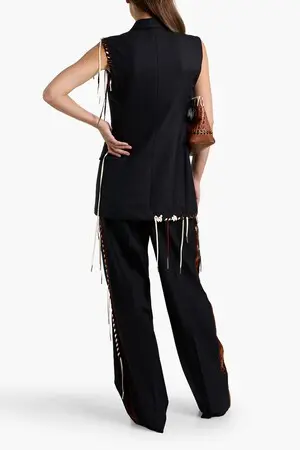 Dries Van Noten Fringed Wool Vest