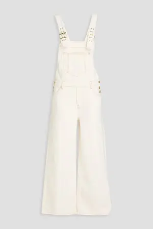 GANNI Cottondrill Overalls - Ivory