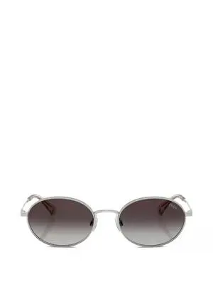 POLO RALPH LAUREN EYEWEAR Oval Sunglasses With -tone Frame - Silver