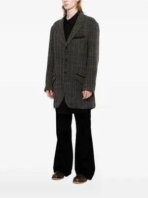 Yohji Yamamoto Herringbone Pattern Blazer