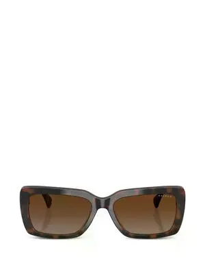 POLO RALPH LAUREN EYEWEAR Rectangle Frame Sunglasses - Brown