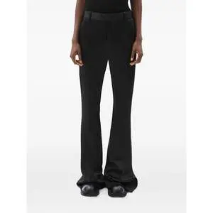 ANN DEMEULEMEESTER Flared Leg Trousers - Black