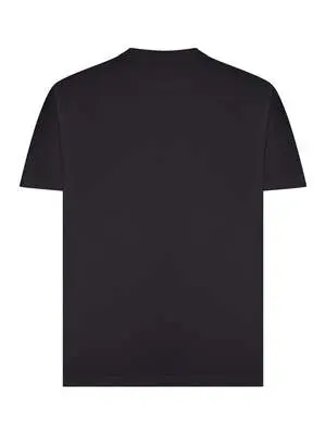 Etro Rome Cotton T-shirt With Embroidered Logo - Black