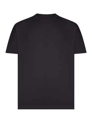 Etro Rome Cotton T-shirt With Embroidered Logo - Black