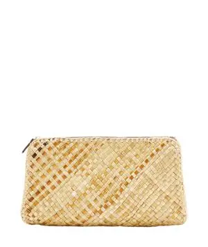 THE ROW Alla Raffia Clutch - Neutral