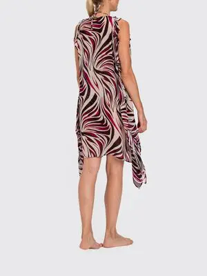 TWINSET U & B Twinset U&b Printed Sleeveless Midi Dress