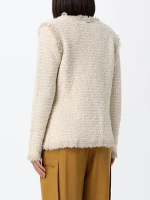 TWINSET Cotton Bouclé Jacket - Ivory