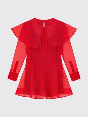 GANNI Sheer Ruffled Mini Dress