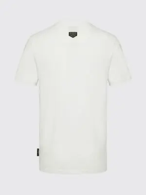 Philipp Plein Teddy Bear Print Cotton T-shirt With Contrast Logo