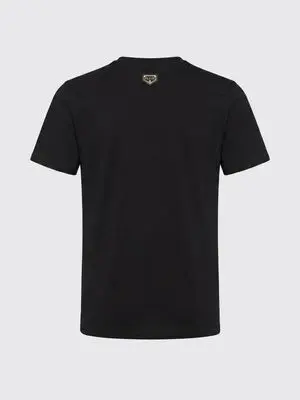 Philipp Plein Graphic Print Cotton T-shirt With Contrast Logo - Black
