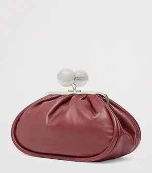 Max Mara Medium Leather Pasticcino Clutch Bag