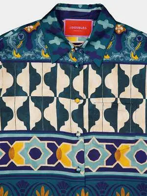 La DoubleJ Patterned Silk Shirt