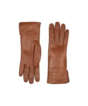Gucci Full Finger Leather Gloves - Light Brown