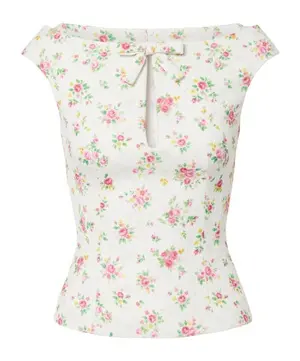 SHUSHU/TONG Bow Detail Floral Print Top - No
