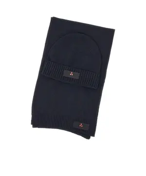 Peuterey Logoed Beanie And Scarf Set