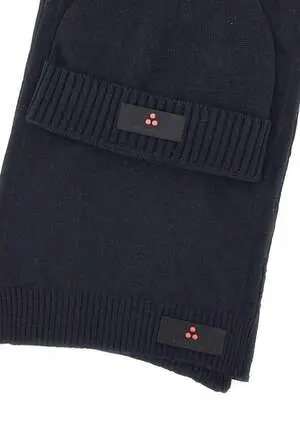 Peuterey Logoed Beanie And Scarf Set