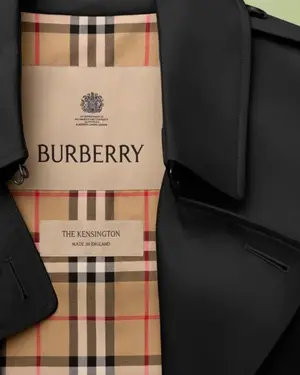 Burberry Double Breasted Belted Trench Coat