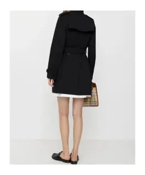 Burberry Double Breasted Belted Trench Coat