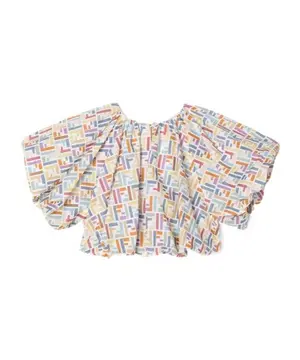 Fendi Muslin Crop Top