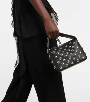 Khaite Elena Studded Leather Shoulder Bag