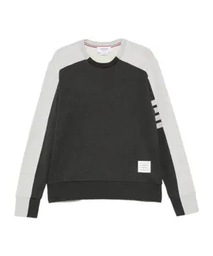 Thom Browne Long-sleeve Sweatshirt With Ribbed Details - No
