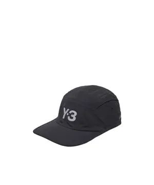 Y3 Logo-print Panelled Baseball Cap - Black