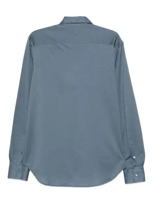 Canali Long-sleeve Cotton-blend Shirt